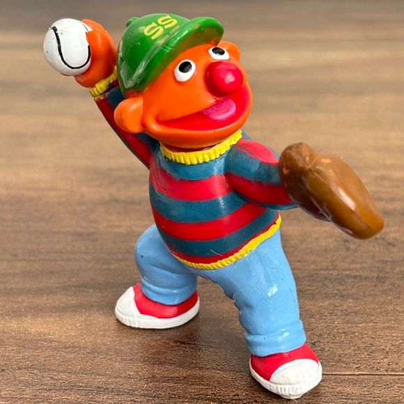 Sesame Street | Toys | Vintage Sesame Street Ernie Playing Baseball ...